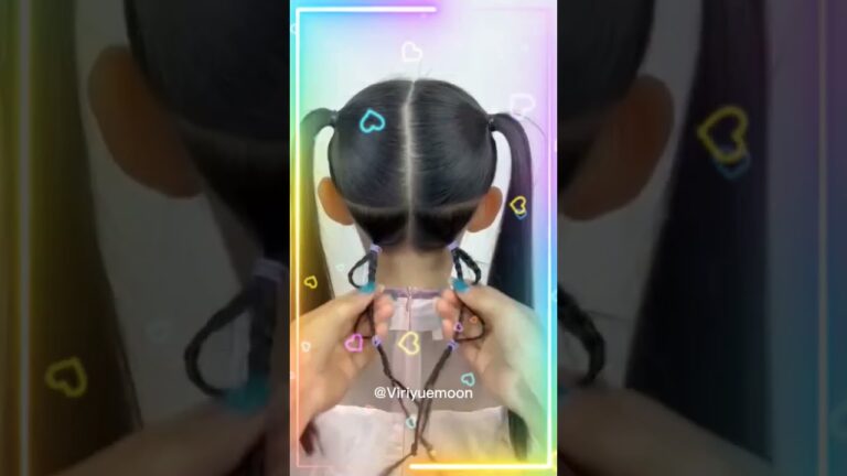 Encuentra el Peinado Perfecto de Dos Colas con Trenzas para Niñas: Guía ...
