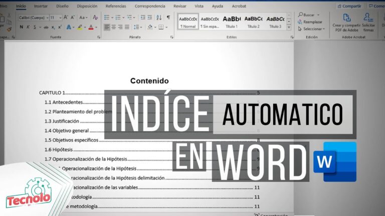Guía Completa del Índice de un Trabajo de Investigación: Ejemplos y ...